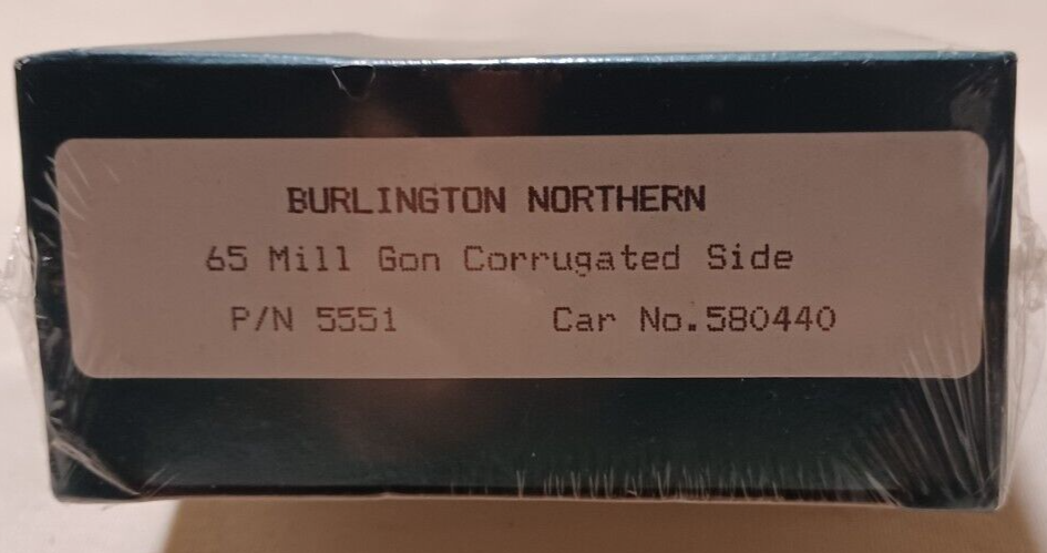 HO SCALE LBF 5551 BURLINGTON NORTHERN 65' Mill Gondola # 580440 New in ...
