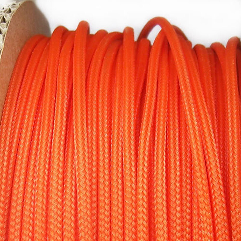 Orange PET Braided Mesh Tube Snakeskin Mesh Nylon Mesh Cable Sheathed 3 ...