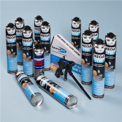 Bond It Mega Stick 750ml Plasterboard Adhesive X 12 With Gun & Cleaner ...