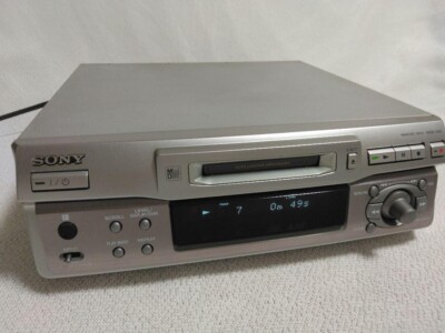 SONY MDS-S40 Mini Disc MD Player Silver Good | eBay