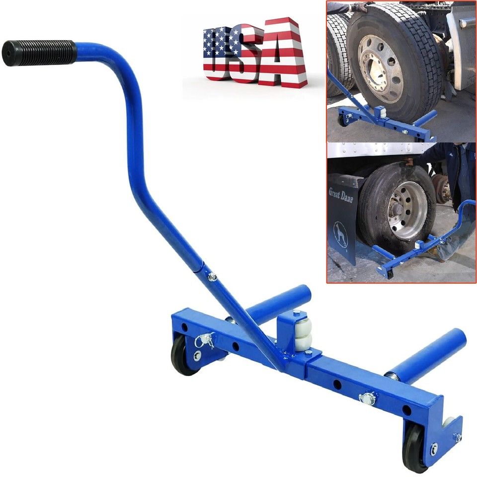 Adjustable Tire Rolling Wheel Dolly Tire 500LBS Tire Moving Cart Tool ...