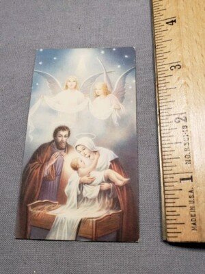 Vintage Catholic Nativity Child Jesus Holy Prayer Card Christian A51 | eBay