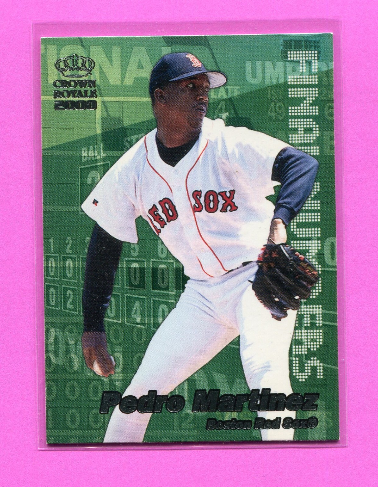 PEDRO MARTINEZ BOSTON RED SOX 2000 CROWN ROYALE FINAL NUMBERS BASEBALL CARD #6 | eBay