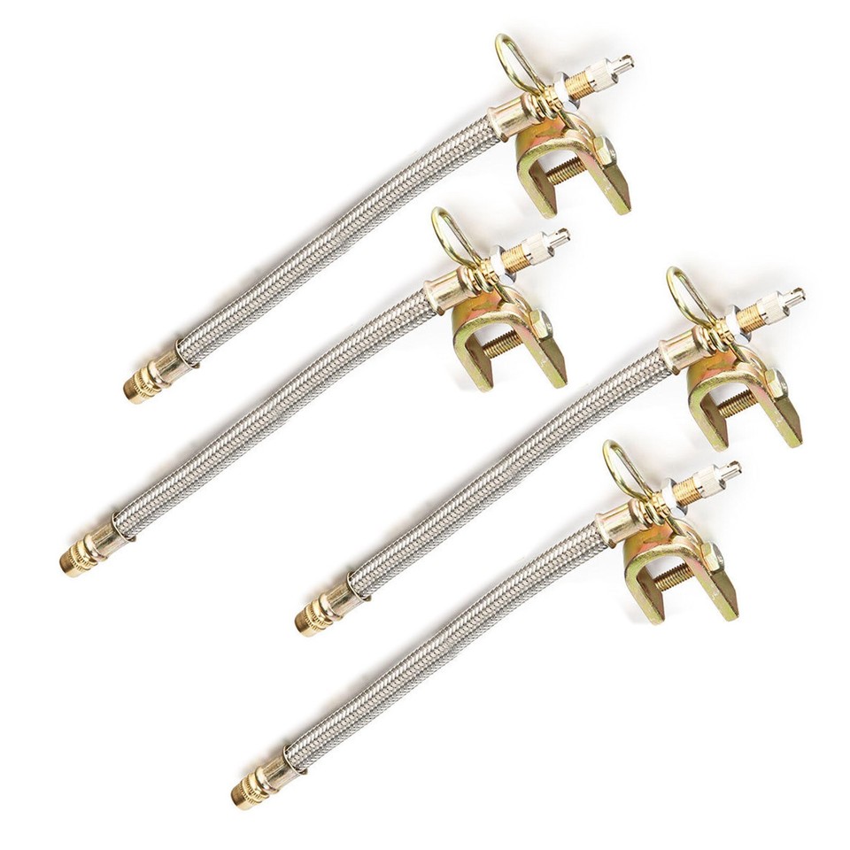 4pcs 12'' Valve Stem Flexible Extension Dually Tire Valve Stem ...