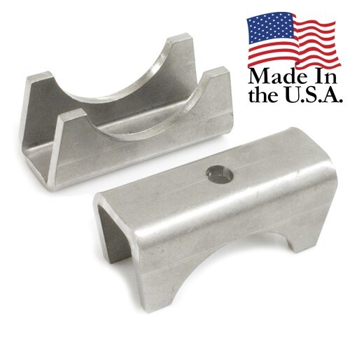 2 Leaf Spring Axle Perches Weld On 1.75" Wide 3" Diameter Axle Brackets ...
