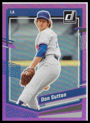 2023 Donruss #156 Don Sutton Holo Purple Los Angeles Dodgers | eBay