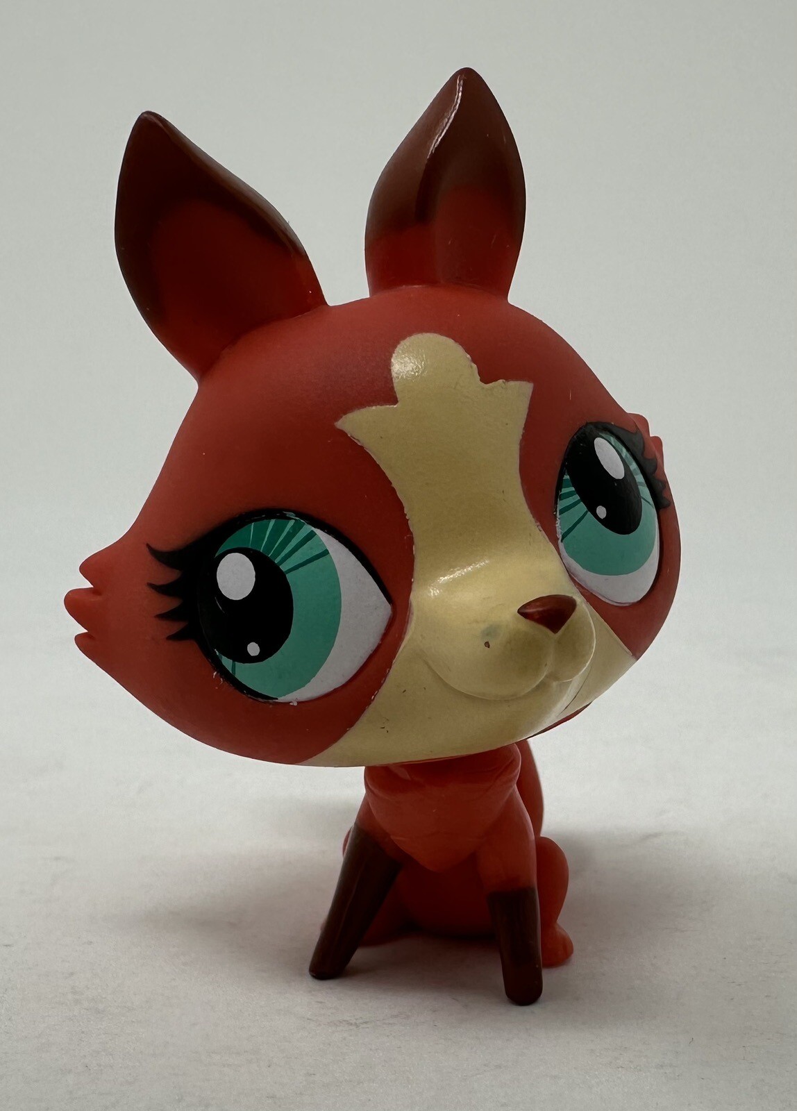 Littlest Pet Shop Red Fox Green Eyes LPS Animal Figurine | eBay