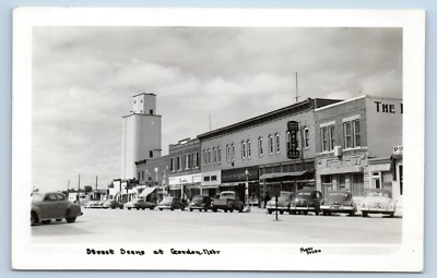 NEBRASKA GORDON NORTH MAIN ST, PURDY REAL PHOTO, 1955 EMMA COOL, NEW ...
