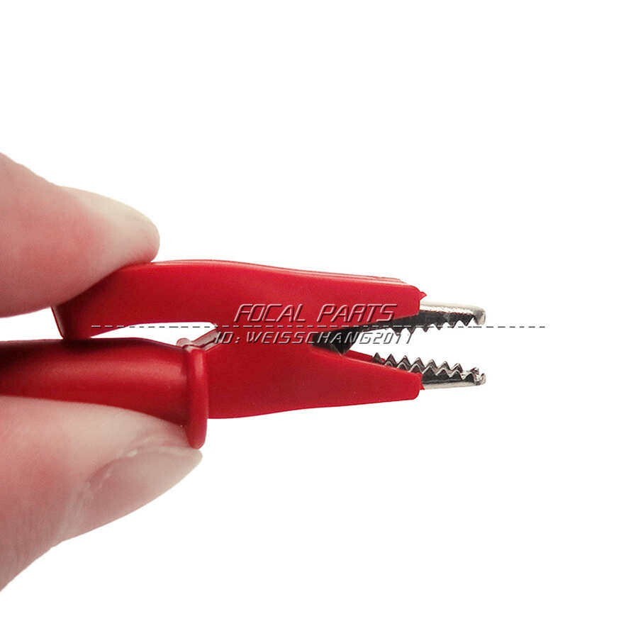 5x Test Probe Lead Cable Silicone Banana Plug To Crocodile Alligator ...