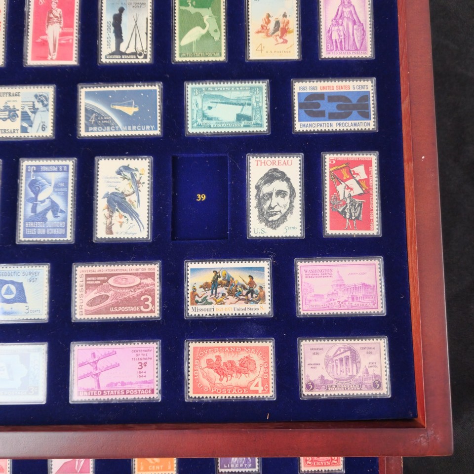 Historic Stamps Of America Collection In Display Box | eBay