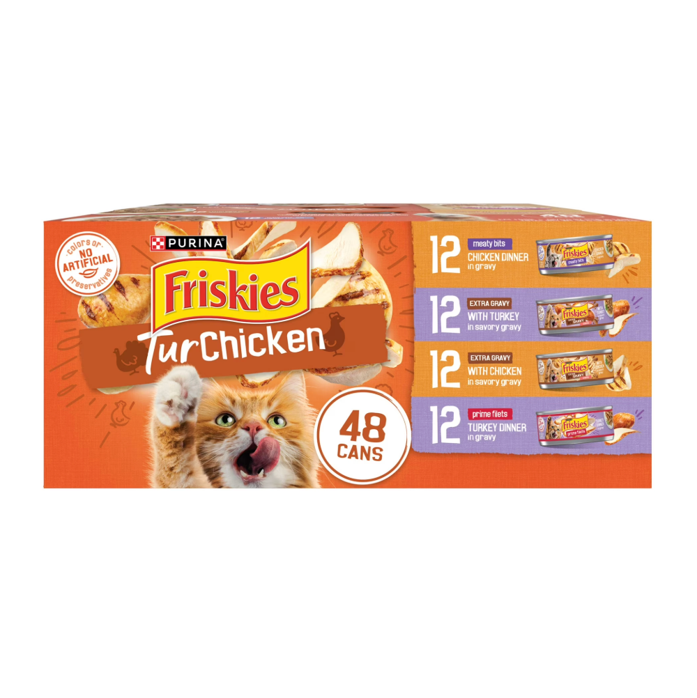 US Purina Friskies Turchicken Gravy Soft Variety Pack Wet Cat Food 5.5 ...