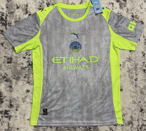 Manchester City 2025/26 Third Kit 'Rain' | eBay