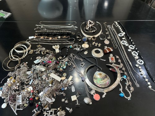 Huge Lot Of 925 Sterling Jewelry Collection 1200g Resale NOT Scrap ...
