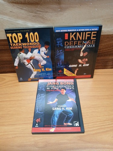 Turtle Press 3 Disk DVD Collection Jang Bong Long Stick Taekwondo ...