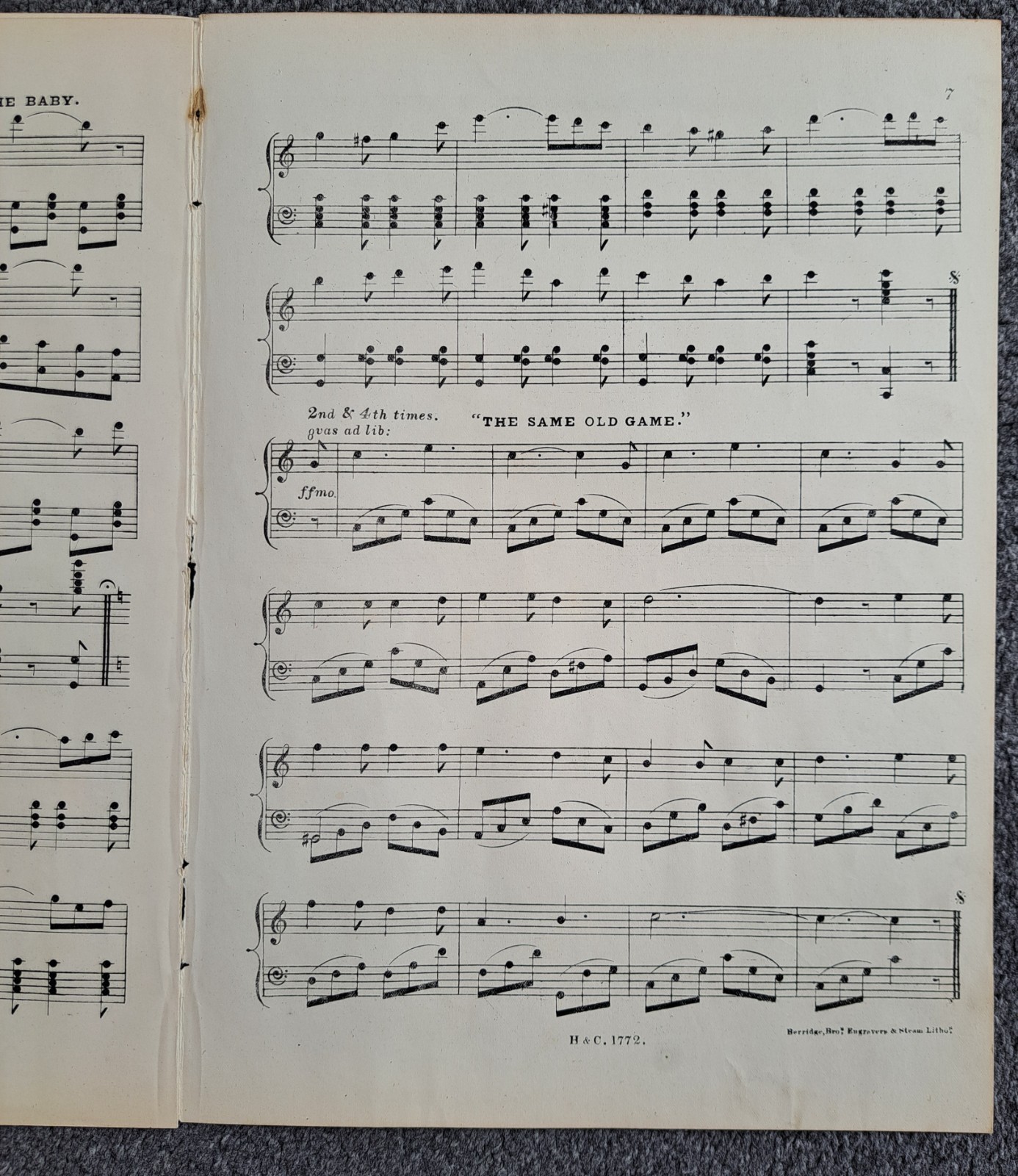 1870s Victorian sheet music Covent Garden Quadrille orchestra concert ...