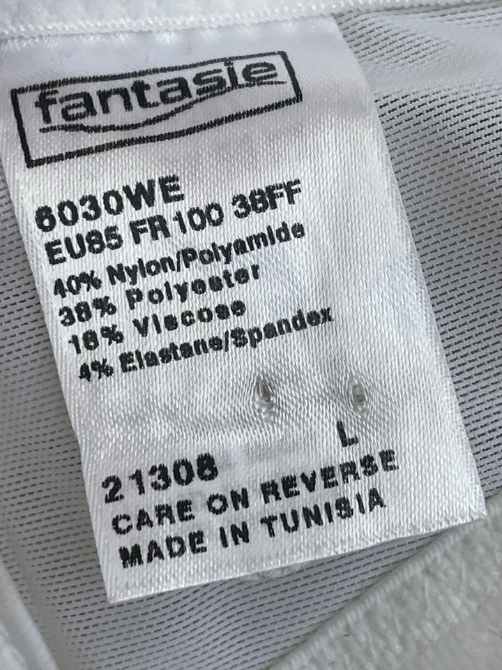 Fantasie Belle 6030 WE Strapless white Underwired Bra 38FF | eBay UK