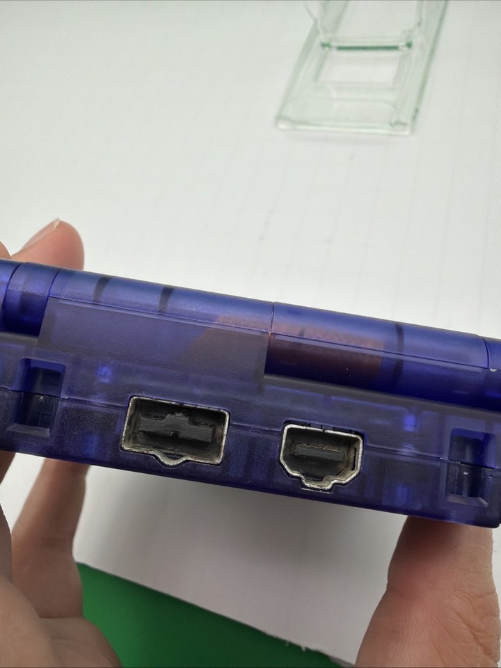 Clear Blue Nintendo Game Boy Advance GBA SP IPS MOD READ Description ...