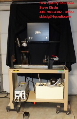Magnaflux mag bench with P-1500 power pack, spray system, GE-54 ...