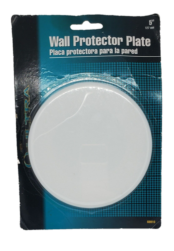 Wall Hole Protector Plate Door Stopper 5 Inch Round Adhesive Paintable ...