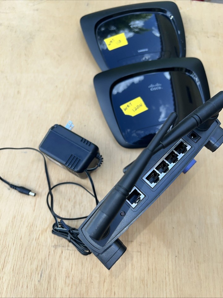 Asst Cisco Linksys WRT120N 110 2.4ghz- 4Port Ethernet Wireless ...