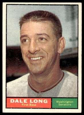 1961 Topps Dale Long Washington Senators #117 | eBay