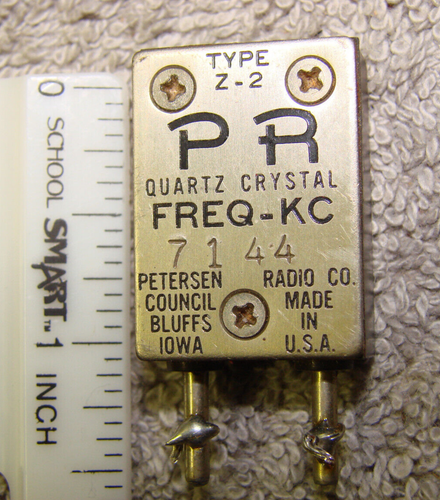 7144 FREQ-KC 40 Meter Ham Military Radio Type Z-2 Vtg PR Quartz Crystal ...