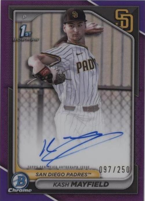 2024 Bowman Draft - Chrome Prospect Autographs Kash Mayfield #CPA-KM ...