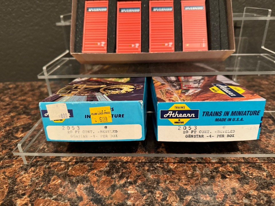 HO Scale Athearn Lot of 8 20' Corrigated Containers Genstar 2 Packs | eBay