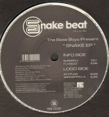 THE BASE BOYS - Snake EP-2007 Snakebeat - Italy - Sb 002 | eBay