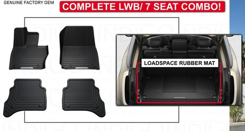 RANGE ROVER ANTIMICROBIAL RUBBER MAT SET + LOADSPACE RUBBER MAT (7 ...
