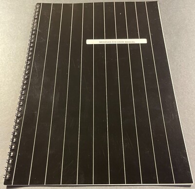 MERIDIAN 519 RF AC3 DEMODULATOR ORIGINAL OWNERS MANUAL - USER MANUAL | eBay