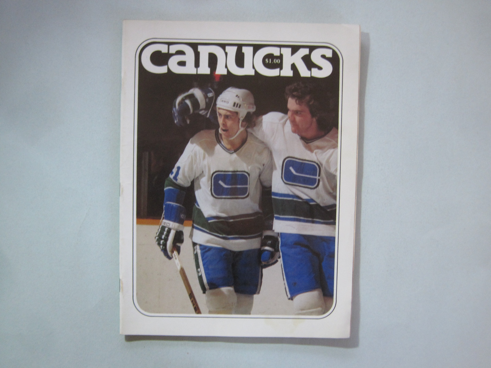 1977/78 VANCOUVER CANUCKS ST LOUIS BLUES HOCKEY PROGRAM CURT BENNETT ...