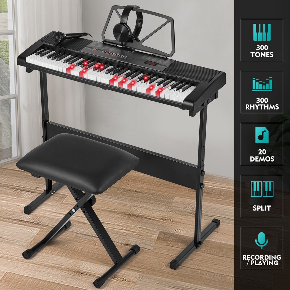♬Mustar 61 Keys Portable Learning Electronic Keyboard Piano Keyboard ...