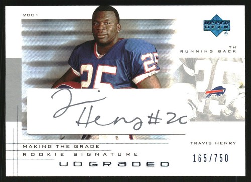 2001 UD Graded Rookie Autographs #64 Travis Henry /750 | eBay