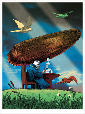 The Boy and Heron Day by Tim Doyle SIGNED Ltd x/200 Movie Screen Print ...