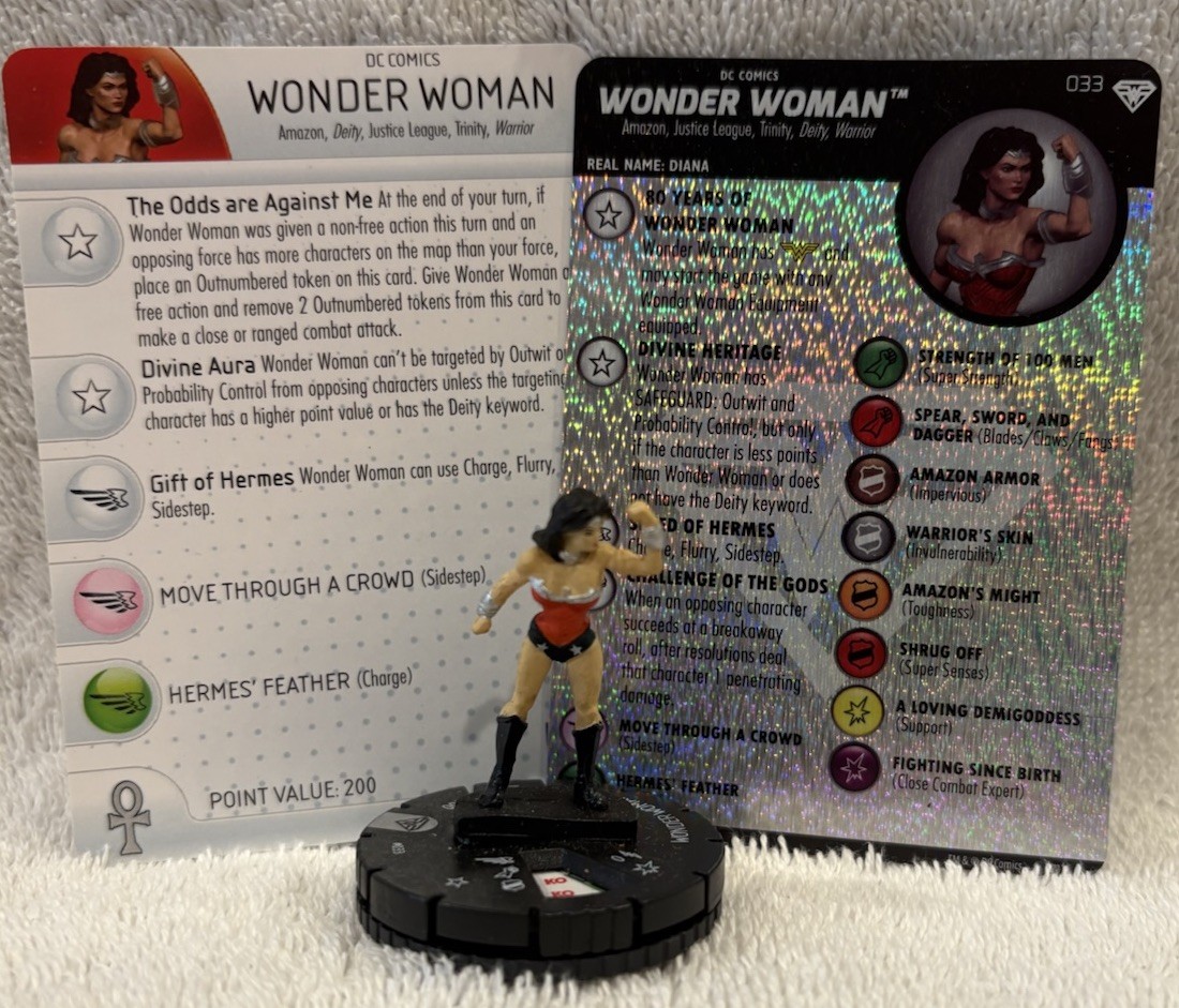 DC Comics Heroclix Wonder Woman #30 from the Superman Wonder Woman Set ...