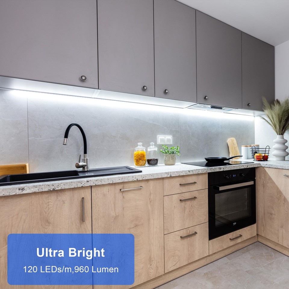 Under Cabinet Strip Lighting Plug-in 24in Ultra Bright Small LED Light ...