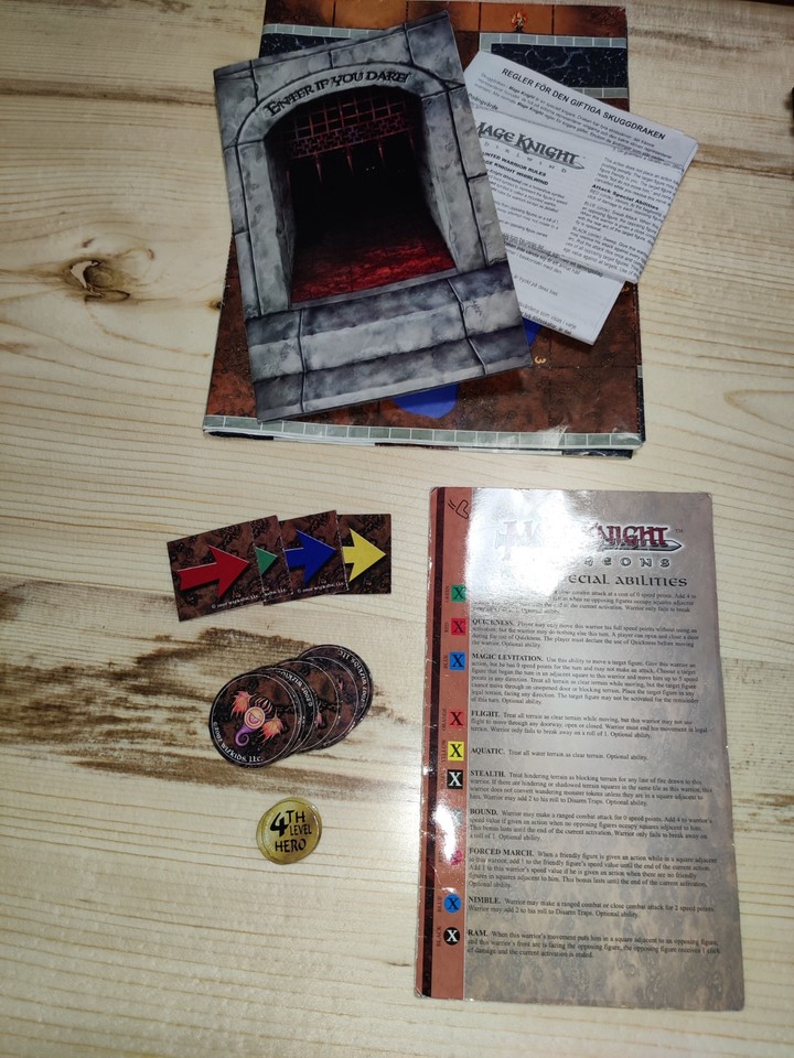55 Mage Knight Miniature Lot, 1 Venomous Shadow Dragon (Dungeon ...