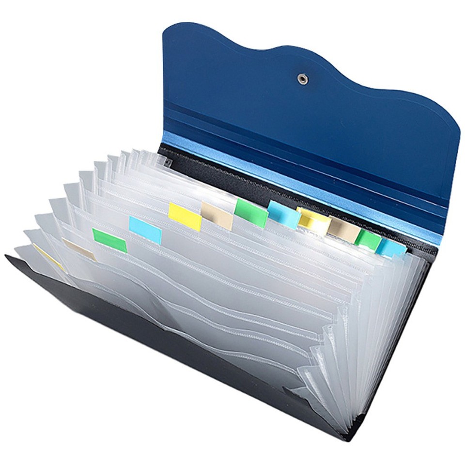 Receipt Folder Organizer Desktop File Expandable with Dividers School ...