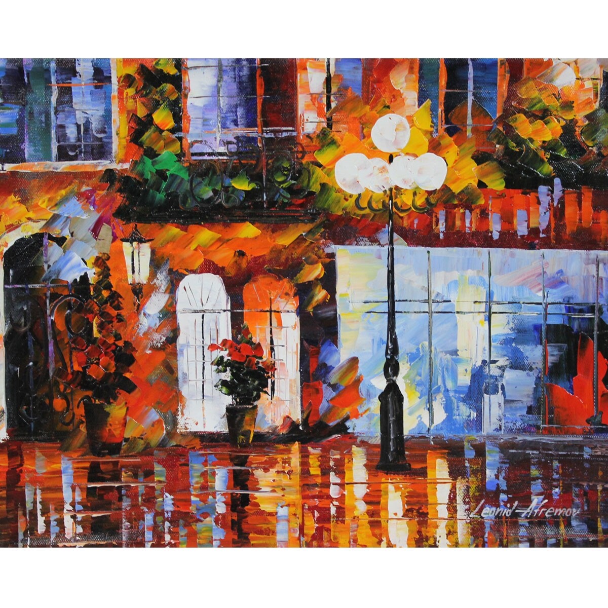 Leonid Afremov Oil On Canvas Palette Knife Buy Original Leonid Afremov