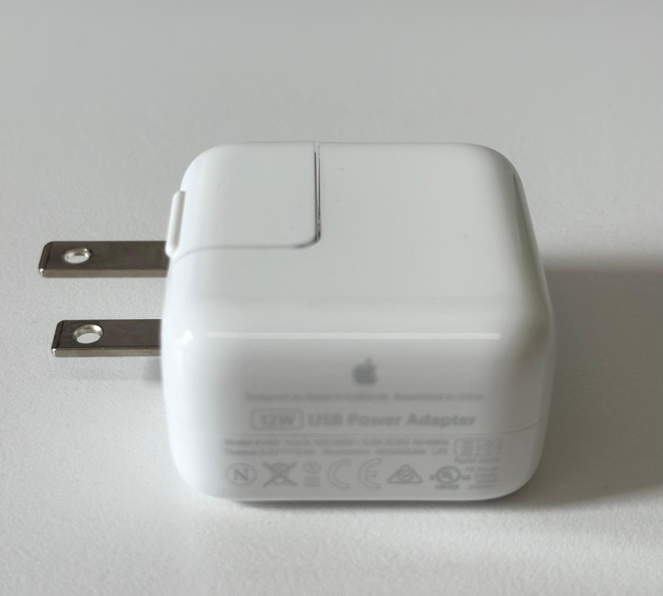 Genuine OEM Apple 12W USB Power Adapter Type A Wall Charger for iPhone ...