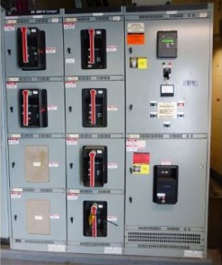 3200A GE AKD-8 Switchgear, 480V, 3 Ph, 65K RMS Amp, 508, 6x 1600A, 1x ...