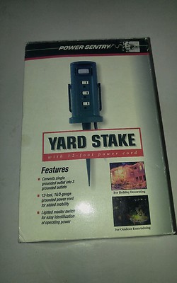 Power Sentry YARD STAKE 3-OUTLETS 16/3 12FT | eBay