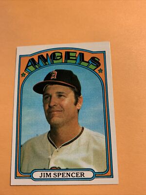 #419 gum Stain Jim Spencer. california angels 1972 Topps Baseball Card ...