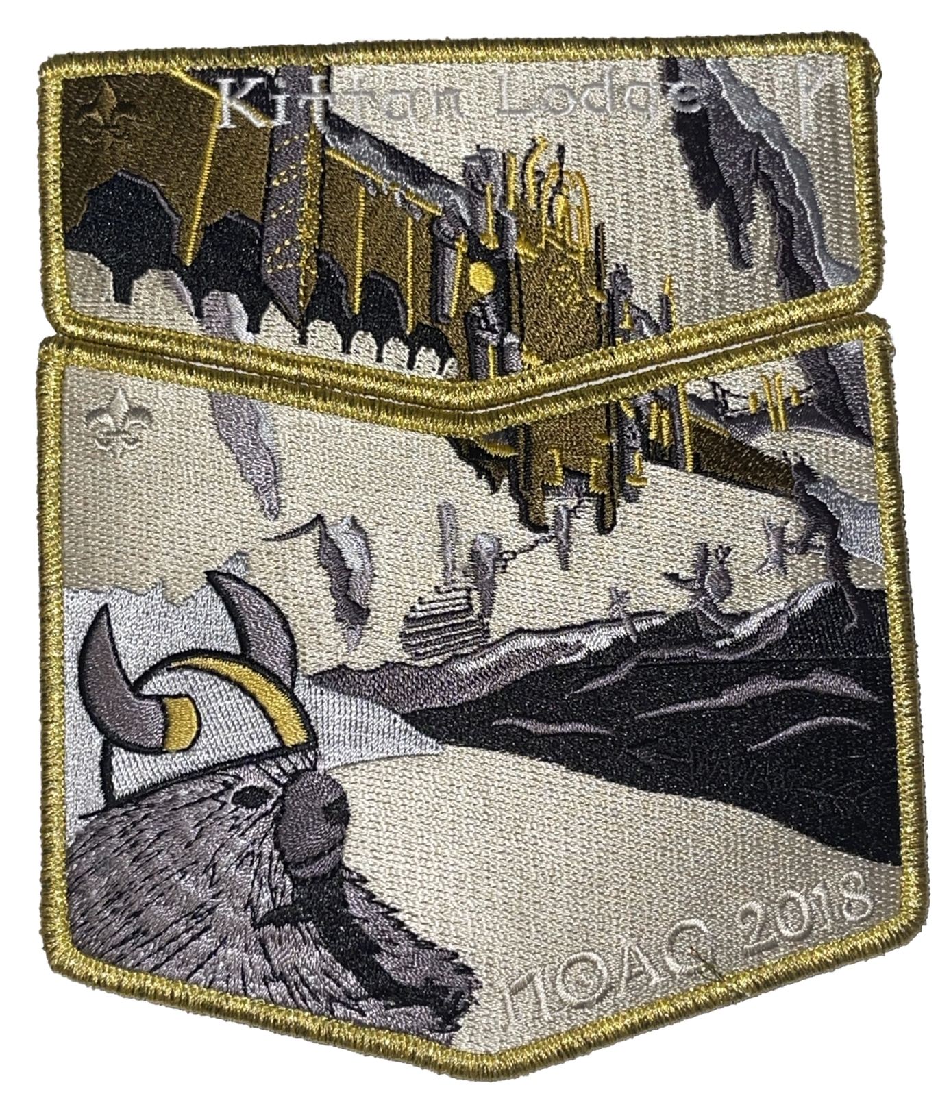 Boy Scout OA 364 Kittan Lodge 2018 NOAC Gold Mylar Flap Set #2 | eBay