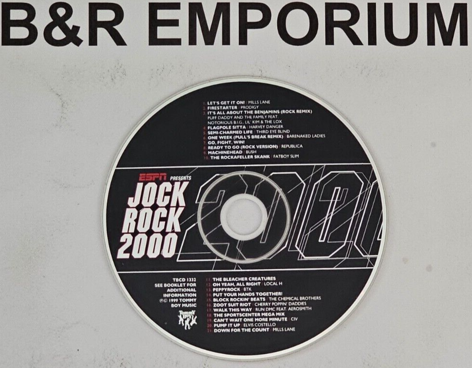 ESPN 3-CD Lot - Jock Rock Volume 1 + Jock Jams Volume 4 + Jock Rock ...