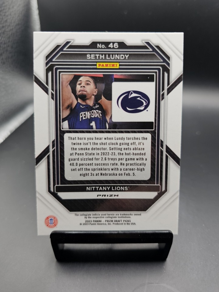Seth Lundy 2023 Prizm Draft #46 Rookie RC Silver Prizm | eBay