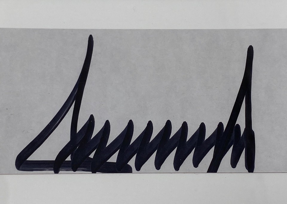 DONALD TRUMP Signed Autograph Cut PSA/DNA Certified Authentic Auto ...