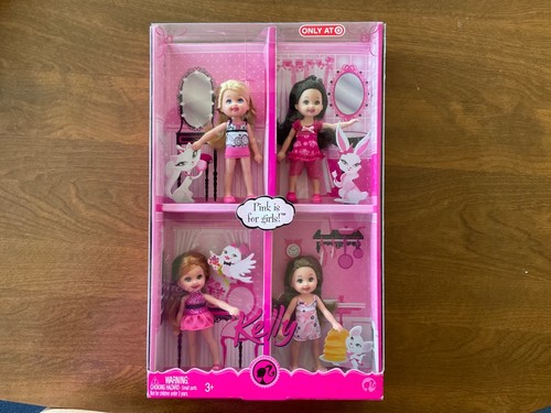 Barbie KELLY Chelsea PINK IS FOR GIRLS Set of 4 Target Exclusive 2008 ...