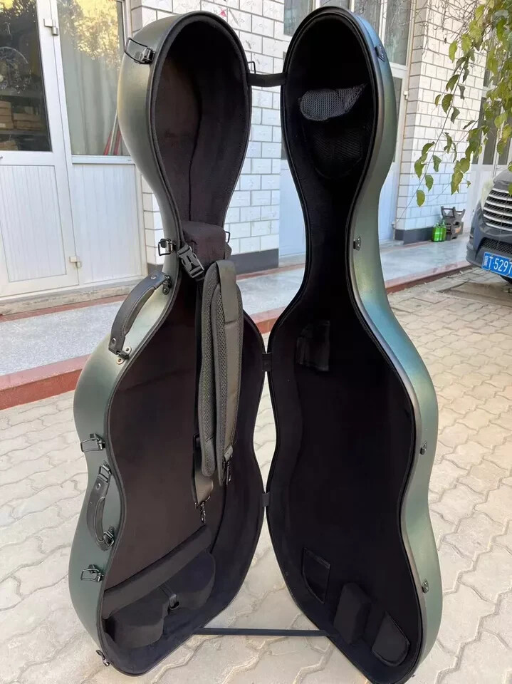 4/4 Cello Case Carbon Fiber Cello Box Carry for abrazine green | eBay